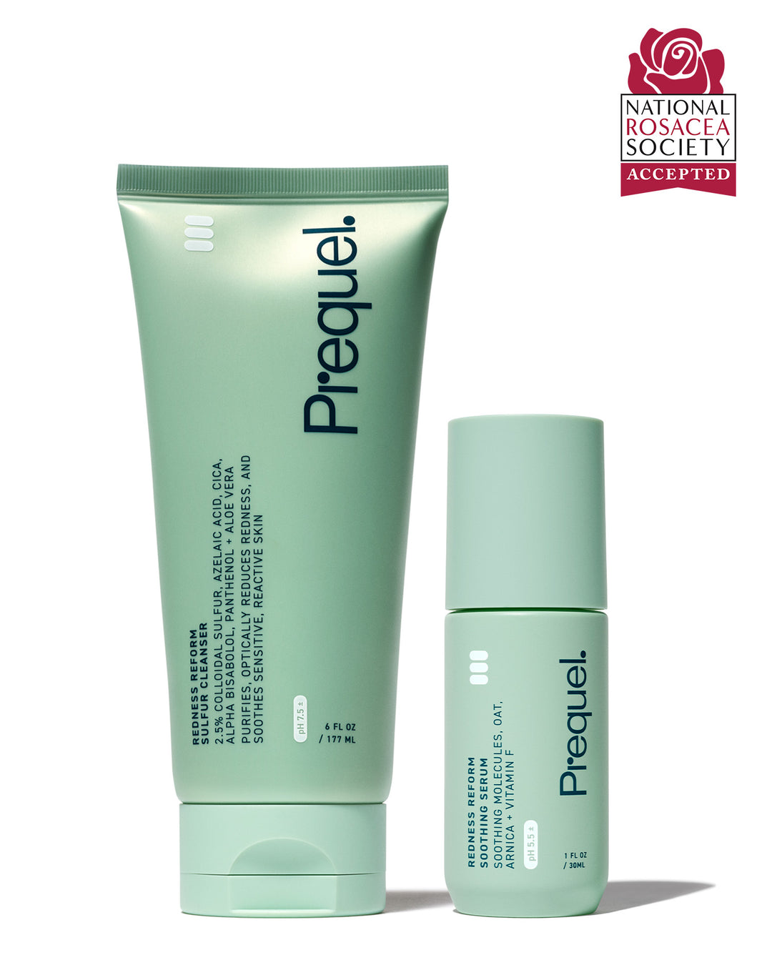 Redness Reform Serum & Cleanser Duo - Optically Reduces Redness – Prequel